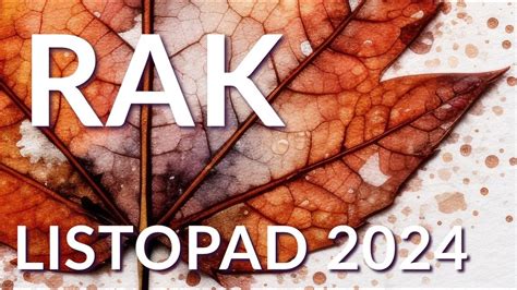 TAROT RAK LISTOPAD 2024 YouTube