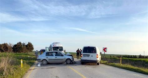 Tekirda Da Otomobil Ile Hafif Ticari Ara Arp T Yaral Son Dakika