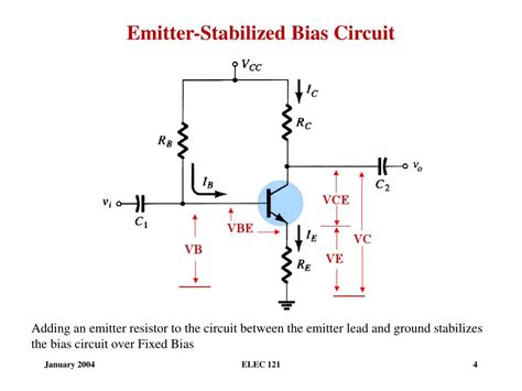Ppt Bjt Emitter Stabilized Bias Powerpoint Presentation Free