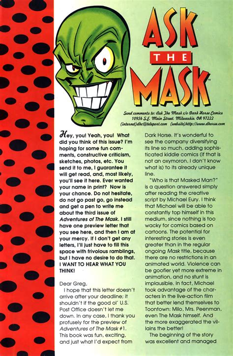 Read Online Adventures Of The Mask Comic Issue 3
