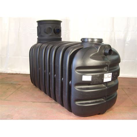 Cuve récupération eau de pluie enterrée 3500L noire SOTRALENTZ