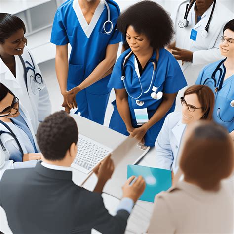 Diverse Healthcare Professionals Collaborating Creative Fabrica