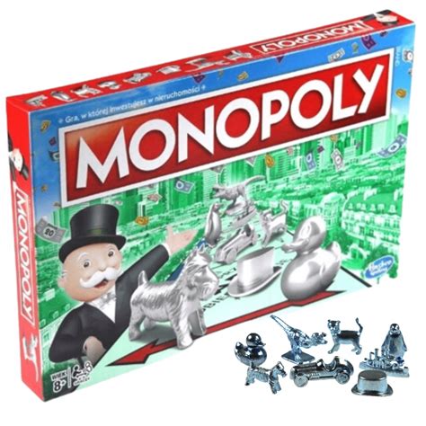 MONOPOLY CLASSIC ORYGINALNA GRA PLANSZOWA HASBRO Stan nowy 248 98 zł