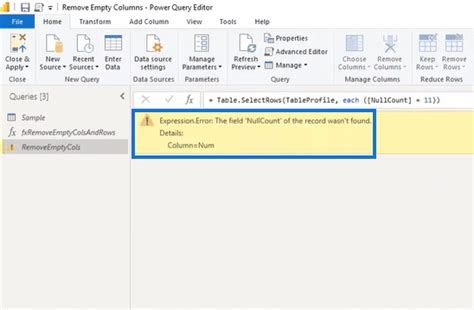 Remove Empty Columns In Power BI Quant Insights Network