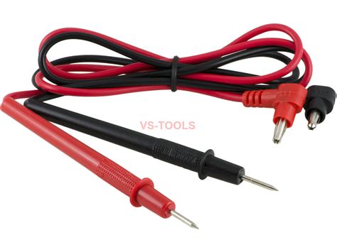 1 Pair Heavy Duty Multimeter Voltmeter Rubberized Test Probe Leads