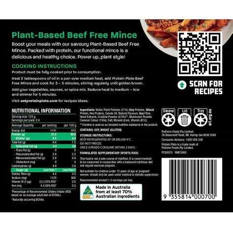 Protein Plate Plant Based Beef Free Mince 300g Woolworths