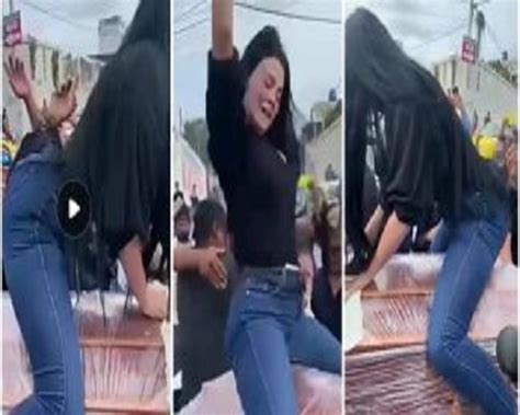 Watch Video Woman Twerks On Top Of Half Opened Coffin As Funeral Takes Strange Turn