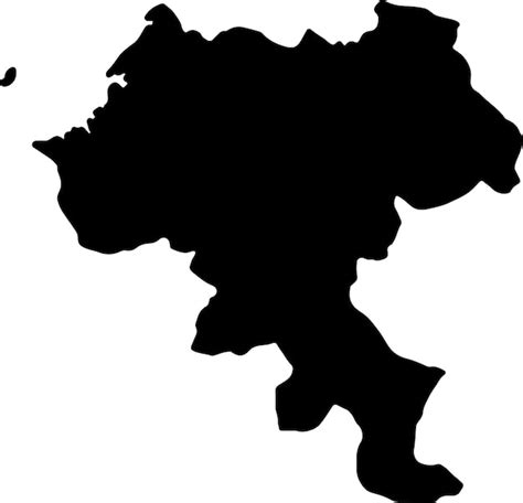 Mapa De La Silueta De Cauca Colombia Vector Premium