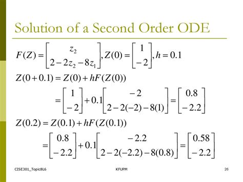 cise301 numerical methods topic 8 ordinary differential equations odes lecture kfupm read