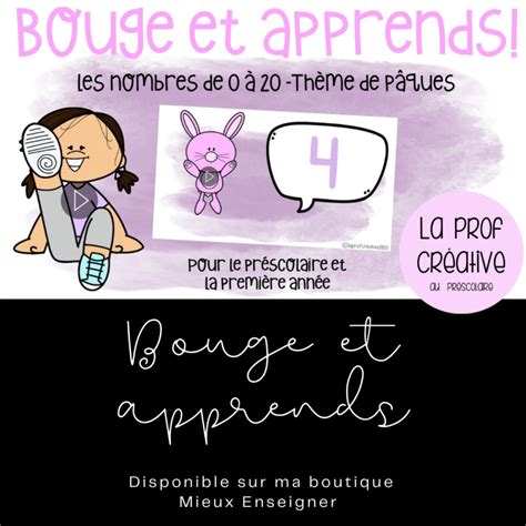 Bouge et apprends les nombres de 0 à 20