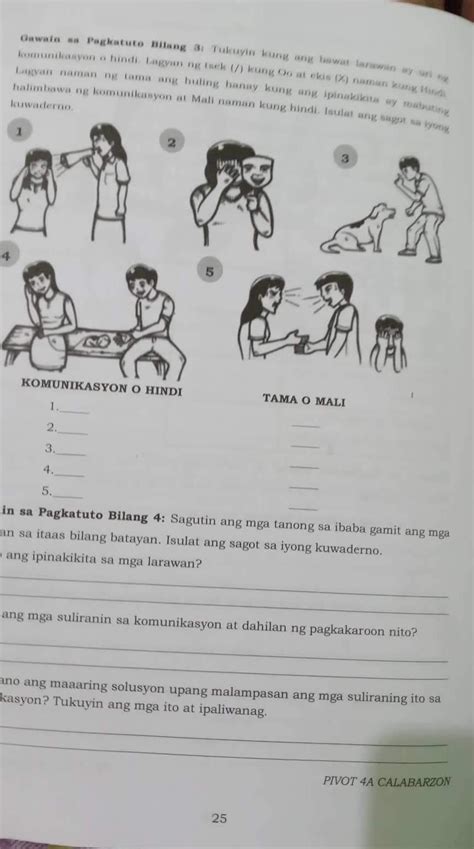 Gawain Sa Pagkatuto Bilang Tukuyin Kung Ang Bawat Larawan Ayun Ng
