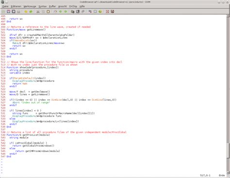 syntax highlighting in vim