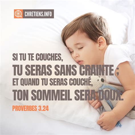 Si tu te couches tu seras sans crainte Et quand tu seras couché ton