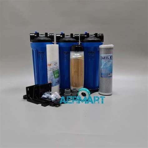 Jual Jual Paket Eugen Air Kapur 3 Housing Blue Filter Air Siap Pakai