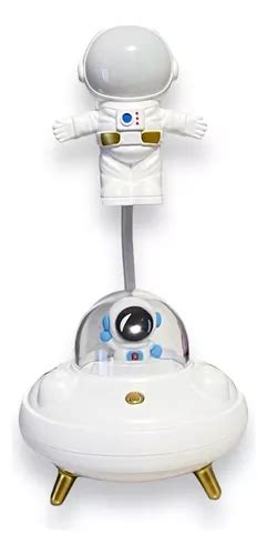 Luminária Abajur Astronauta Enfeite Mesa Recarregável Usb