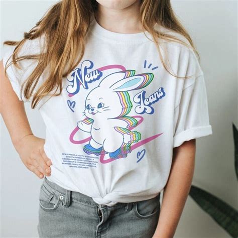 New Jeans Shirt NewJeans Bunny NewJeans Merch NewJeans Etsy Österreich