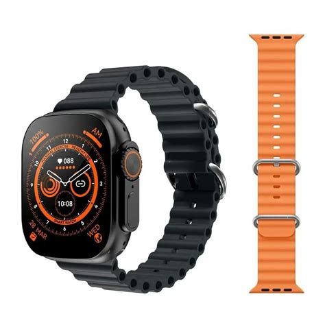 T Ultra Smart Watch Series Mm Black With Extra Silicone Strap