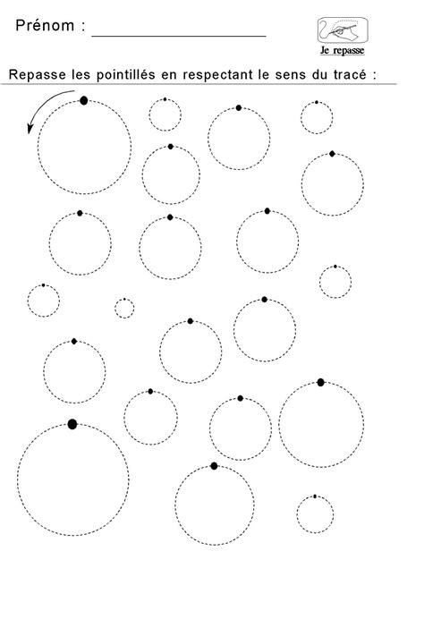 Graphisme Apprendre A Tracer Des Cercles Des Ronds Le Rond En