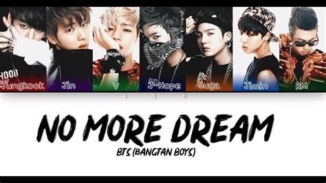 BTS 방탄소년단 No More Dream Color Coded HanlRomlPt Lyrics YouTube