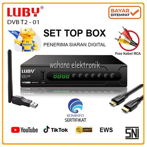 Jual Luby Set Top Box DVBT2 C Receiver TV STB Digital DVB T2 01 Atau