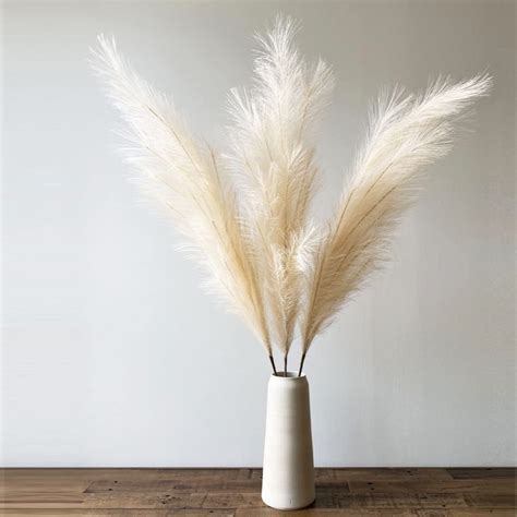Buy TouYinger Faux Pampas Grass Tall Large 43 110cm 3 Stems Fake