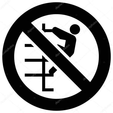 No bajar escaleras o no subir señal prohibida etiqueta engomada