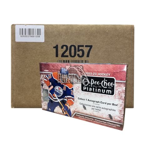2022 23 Upper Deck O Pee Chee Platinum Hockey Hobby 8 Box Case Steel