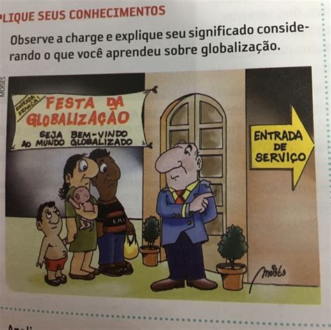 Observe a charge e explique seu significado considerando o que você