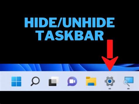 How To Enable Or Disable Auto Hide Taskbar In Windows