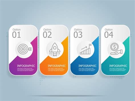 Horizontale Infographic Tijdlijnstappen Premium Vector