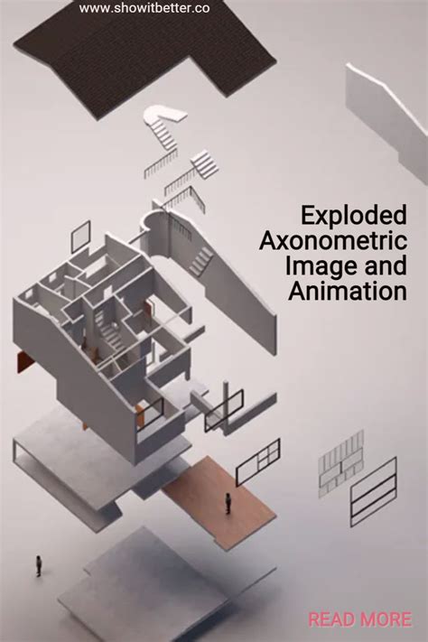 Easy Exploded Axonometric Image And Animation Architecture Design