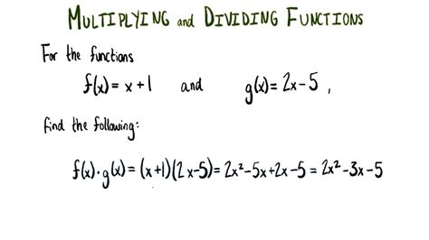 multiply functions college algebra youtube