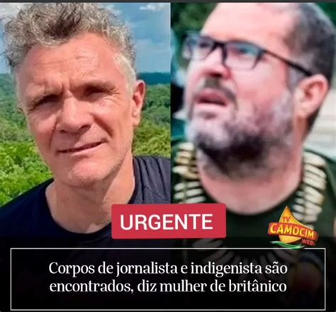 Os corpos do indigenista brasileiro Bruno Araújo Pereira e do