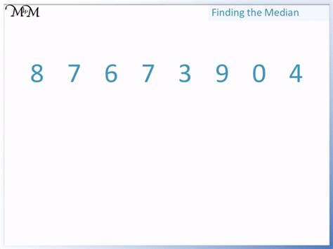 median of an even set of numbers maths with mum