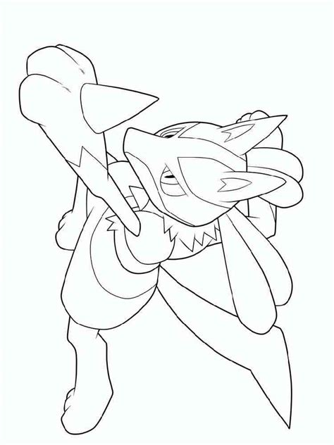 Lucario And Riolu Coloring Pages Coloring Pages
