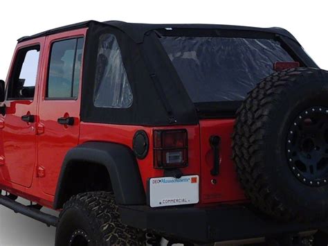 Jeep Wrangler Bowless Soft Top With Tinted Windows Black Diamond
