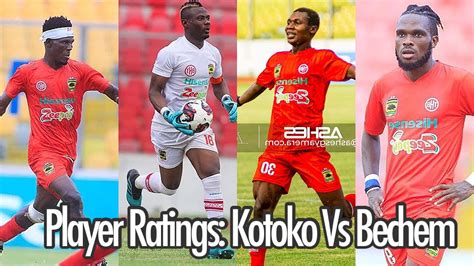 Asante Kotoko Vs Bechem Player Ratings Slow Ansu Wizard Peter Ace