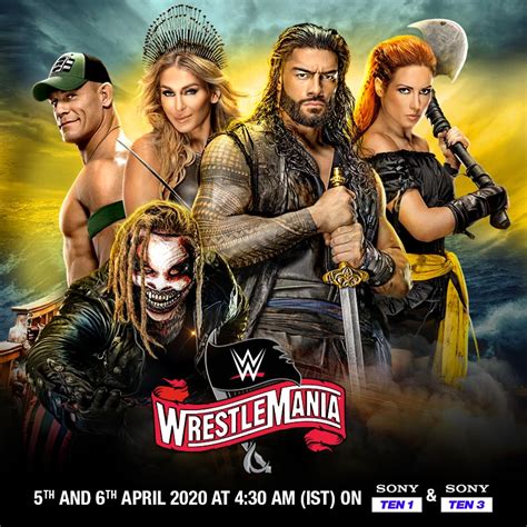 WWE India On Twitter ARE YOU READY India Watch WrestleMania 36 On