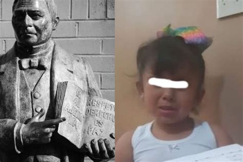 Niña llora en Tik Tok al saber la vida de Benito Juárez