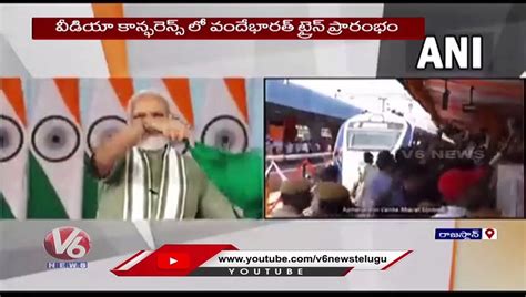 PM Narendra Modi Flags Off Delhi Ajmer Vande Bharat Express Through