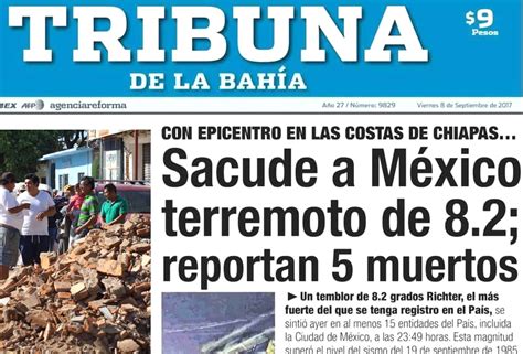 Terremoto 8 2 sacudió a México en septiembre del 2017