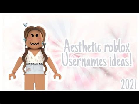 AESTHETIC ROBLOX USERNAME IDEAS 2021 Untaken YouTube