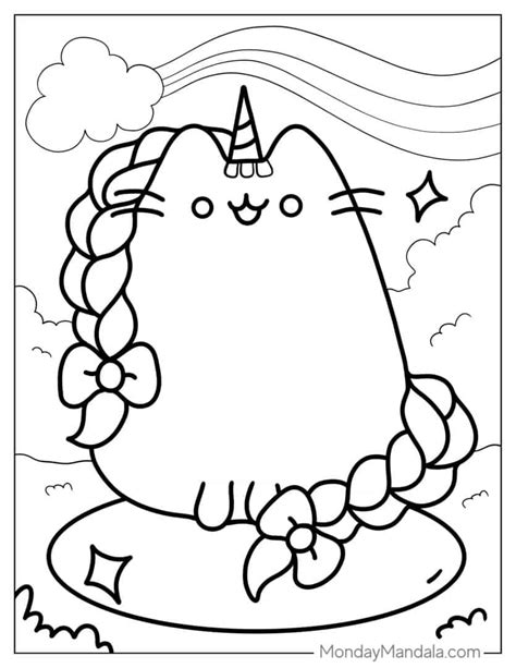 48 Pusheen Coloring Pages Free PDF Printables