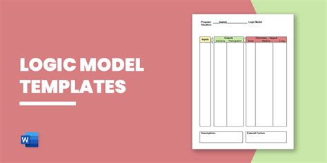 10 Logic Model Templates Word PDF Free Premium Templates
