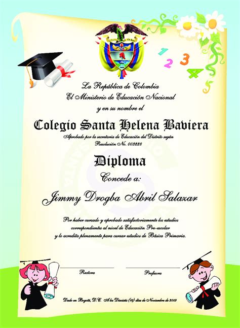 Diplomas Elaborados En Cartulina To Preescolar Artofit