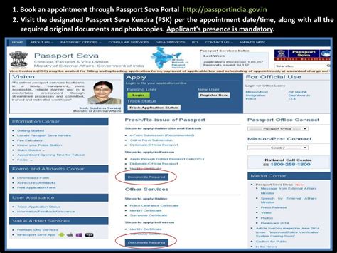 Steps To Submit An Application At Passport Seva Kendra