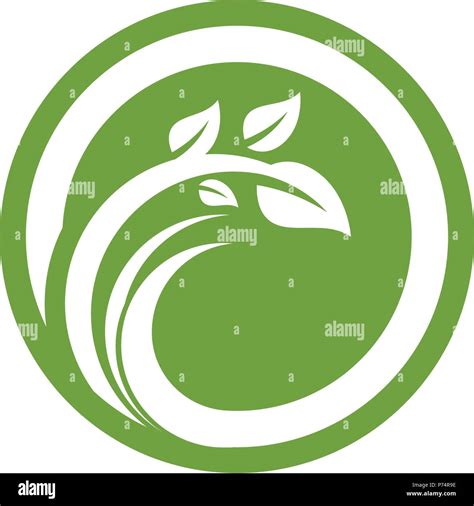 Logos Of Green Tree Leaf Ecology Nature Element Vector Stock Vector
