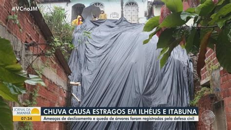 Chuva causa transtornos em cidades do interior baiano em Ilhéus na