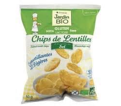 Chips de lentilles à la pointe de sel sans gluten BIO Jardin Bio 50 g