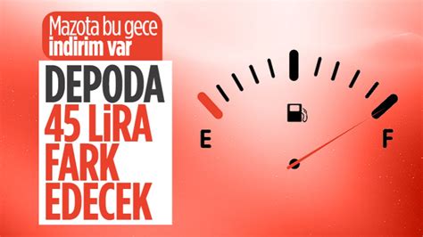 Araç sahiplerine müjde Motorine indirim geliyor Gece yarısından